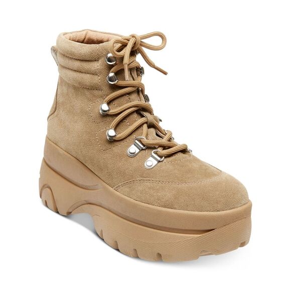 Steve Madden | Shoes | Steve Madden Womens Brown Eyelet Hooks Lace ...